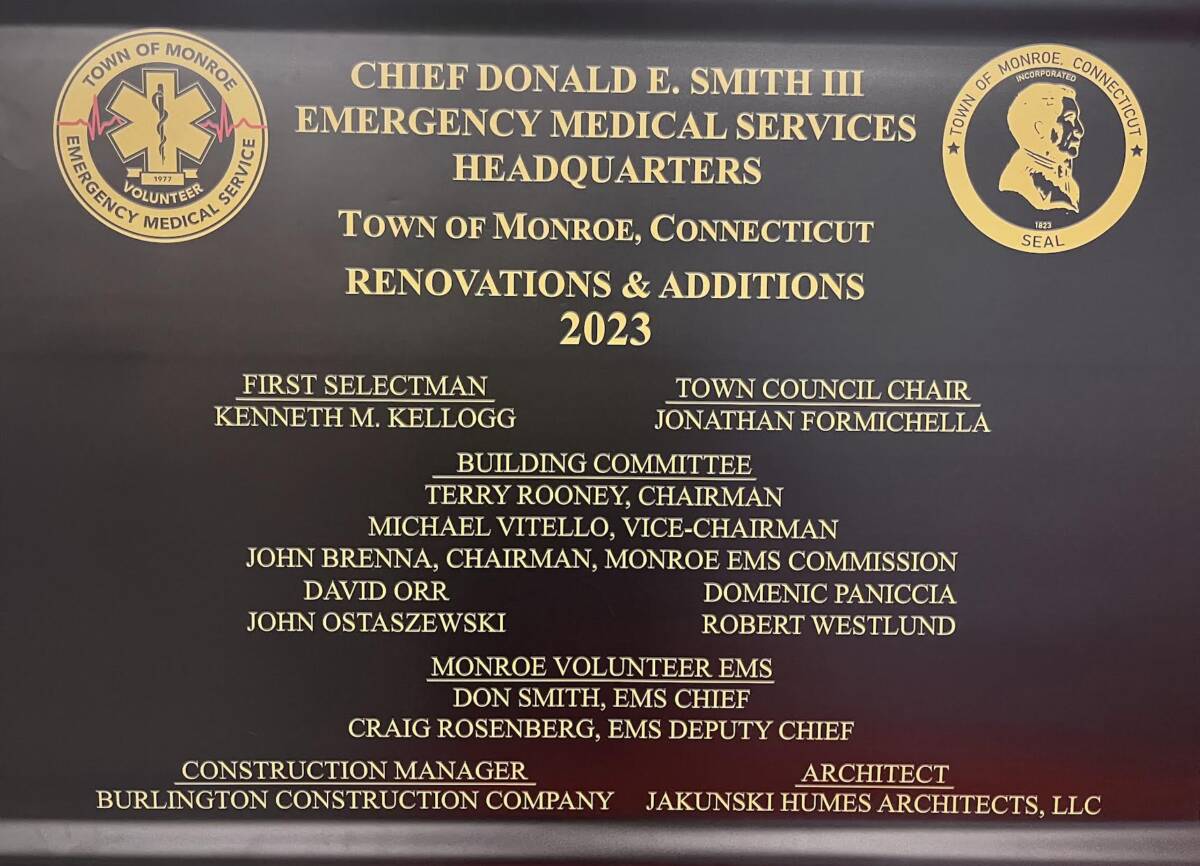 Monroe EMS facility dedicated in honor of late Chief Donald E. Smith ...